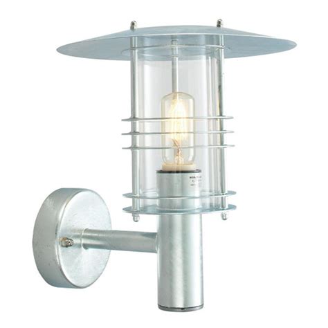Stockholm Galvanised Ip54 Wall Light