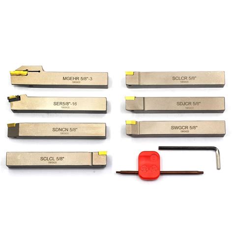 Indexable Lathe Tool Set For Turning Parting Groovingand Threading 5 Findbuytool
