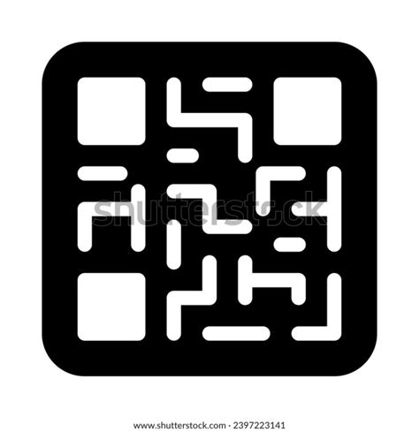 Qr Code Icon Scanning Identification Stock Vector Royalty Free Shutterstock