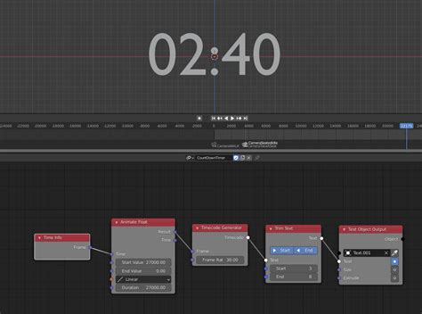 countdown timer starting from 5 minutes basics and interface blender