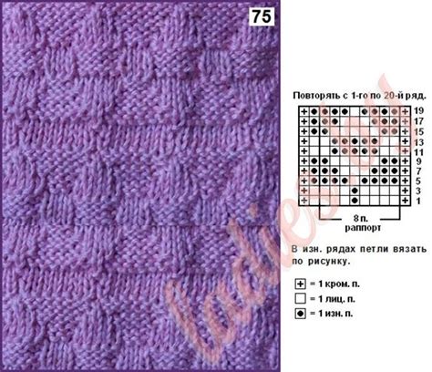 Коллекция простых рельефных узоров спицами Узоры Узоры для вязания Вязаные носки