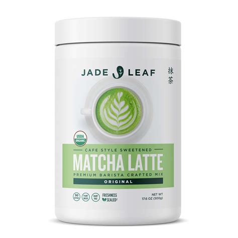 Jade Leaf Matcha Latte Powder Lightly Sweetened 176oz Tub