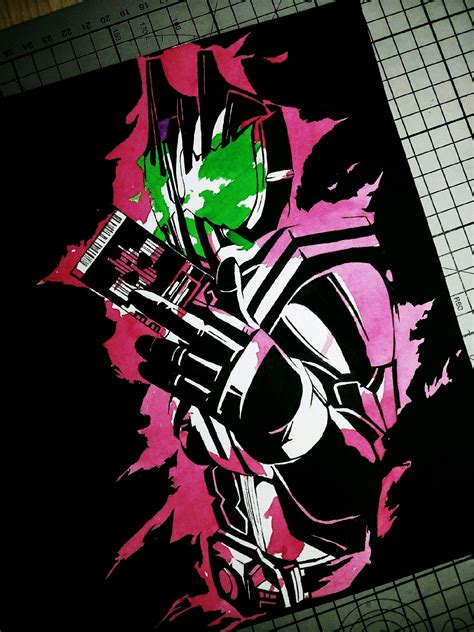 【百度贴吧id优秀欸 绘制】 假面骑士水彩画 高清图片，堆糖，美图壁纸兴趣社区