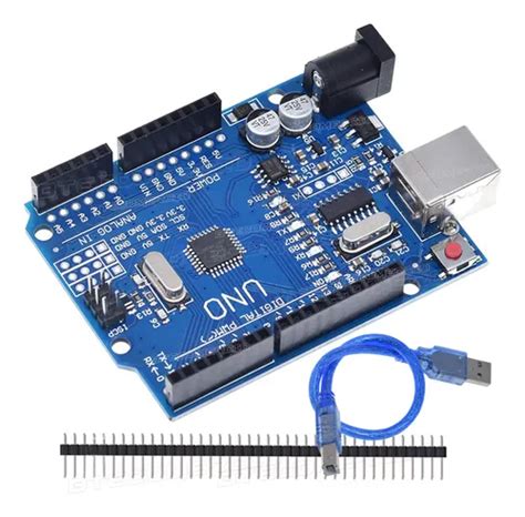 Placa Compatível Arduíno Uno R3 Atmega328 Smd Com Cabo Pino Mercadolivre