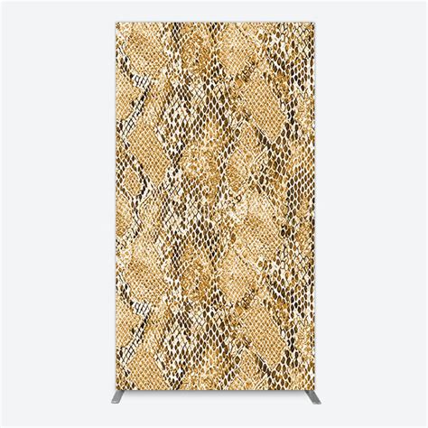 Brown Python Skin Pattern Happy Birthday Rectangle Backdrop Lofaris