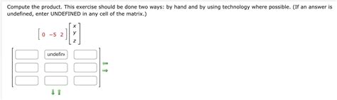 Solved Compute The Product This Exercise Should Be Done Two Chegg Com