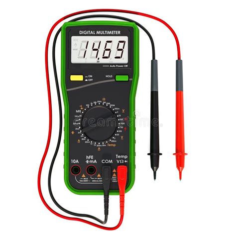 Digital Multimeter 3d Rendering Stock Illustration Illustration Of