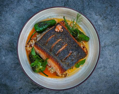 Crispy Salmon With Mushroom Risotto Skipper Otto