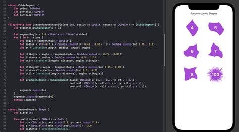 create a blob shape in swiftui software development notes