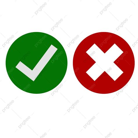 Right And Wrong Clipart Vector Checkbox Icon Check Wrong Right Good