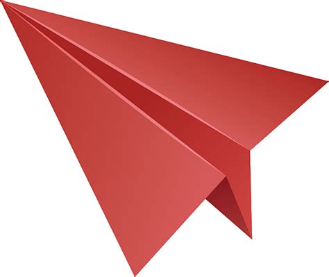 红色纸飞机