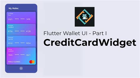How To Create Wallet Ui Using Flutter Part I Youtube