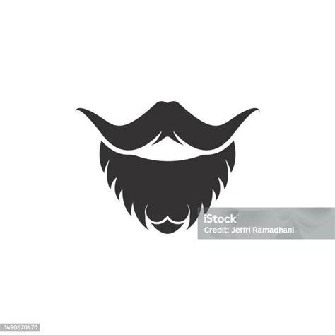 수염 아이콘 로고와 콧수염 벡터 일러스트레이션 디자인 기호 가위에 대한 스톡 벡터 아트 및 기타 이미지 가위 남성 남자 Istock