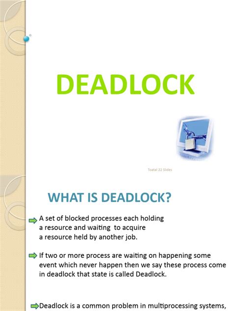 deadlock pdf process computing operating system technology