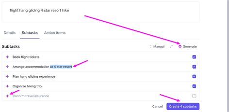 create clickup ai generated subtasks clickup help