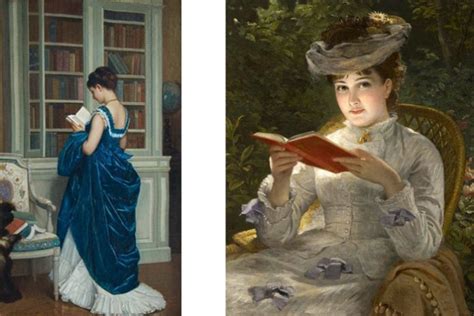 그림 속의 책 읽는 여인의 아름다움 Koreajournalism