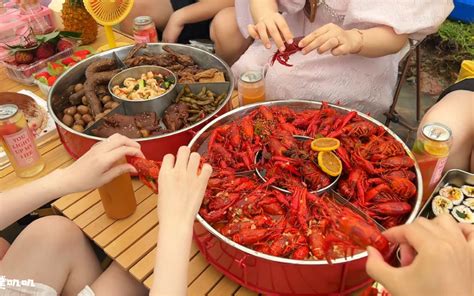 小溪露营才是夏天的正确打开方式呀～噗师傅准备的美食放在整个露营届也是相当炸裂的！ 噗噗叽叽 噗噗叽叽 哔哩哔哩视频