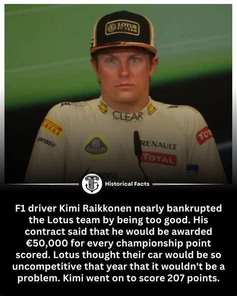 When Finnish F1 Legend Kimi Räikkönen Historical Facts Facebook