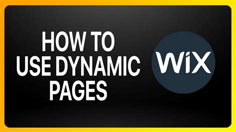 how to use dynamic pages wix tutorial youtube