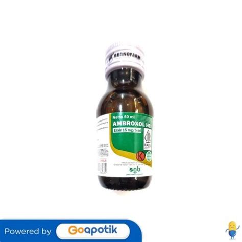 Jual Ambroxol Hcl Bernofarm 15 Mg5 Ml Sirup 60 Ml Shopee Indonesia