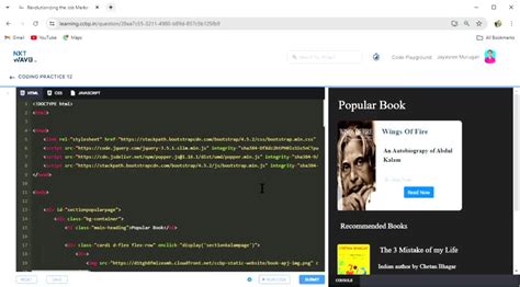 Jayasree Murugan On Linkedin Webdevelopment Html5 Css Website Webdesign Ccbp Nxtwave