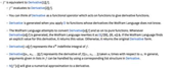 Derivative Differentiate A FunctionWolfram Documentation