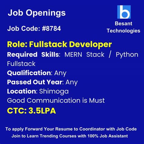 Besant Technologies On Linkedin Fullstack Fullstackdeveloper
