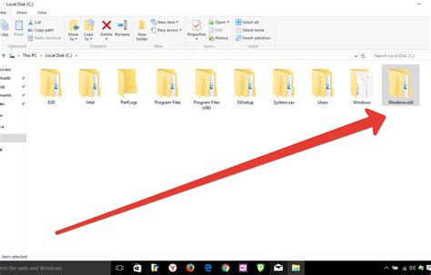 Διαγραφή φακέλου windows old PC Security