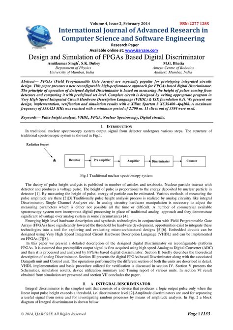 Pdf Design And Simulation Of Fpgas Based Digital Discriminator