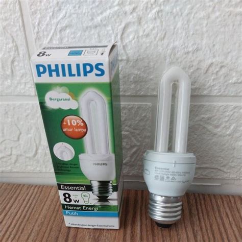 Jual Lampu PHILIPS ESSENTIAL 8W Shopee Indonesia
