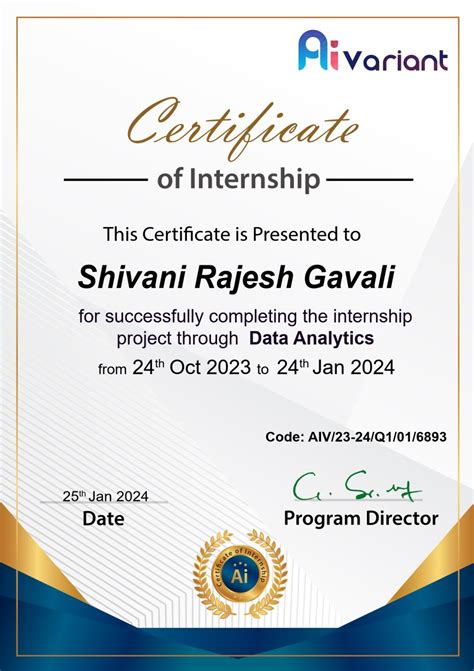 Shivani Gavali On Linkedin Internshipcompleted Dataanalyst Careerdevelopment Dataanalytics