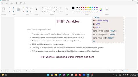 Understanding Php Variables Php Programming Tutorial Youtube