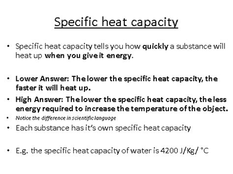 Specific Heat Capacity GCSE Physics Combined Science AQA Revision Study Rocket