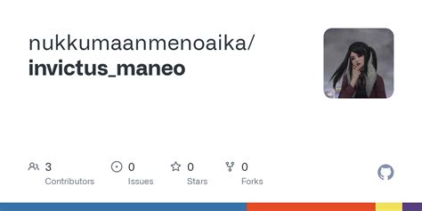 Github Nukkumaanmenoaikainvictusmaneo