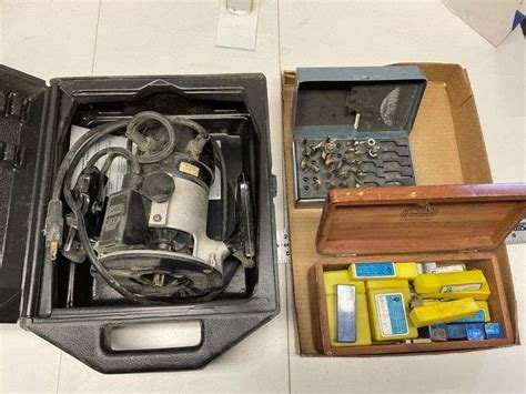 Sears Work Lite Router And Bits Works Legacy Auction Company