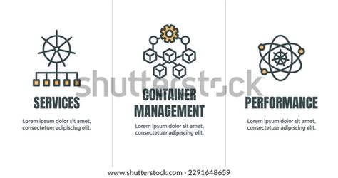 Kubernetes Development Environment Icon Set Web Stock Vector Royalty