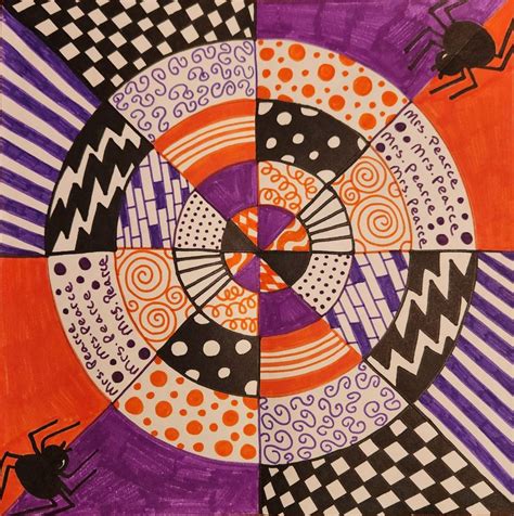 Elementary Art Projects Radial Balance Art Lesson