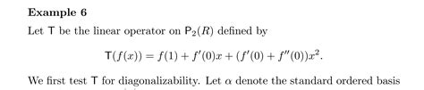 solved example 6 let t be the linear operator on p2 r