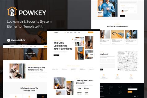 Download Powkey Locksmith And Security System Elementor Template Kit