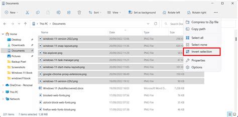 invert files to select files faster on windows ghacks tech news