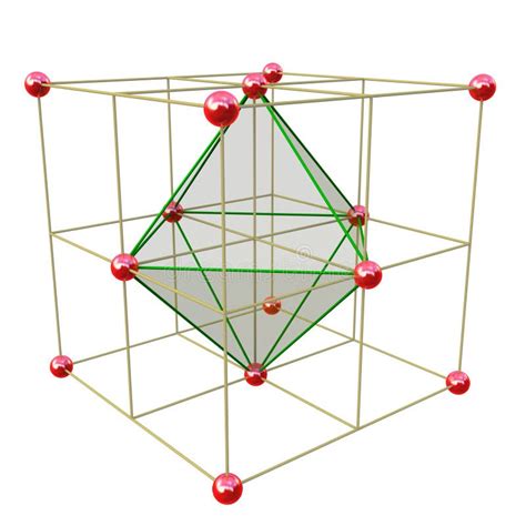 Locating Octahedral Voids Stock Illustration Illustration Of Tetragonal