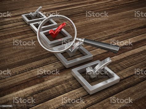 돋보기나무 바닥에 3d 체크 리스트 3 차원 렌더링 0명에 대한 스톡 사진 및 기타 이미지 0명 갈색 개성 개념 Istock