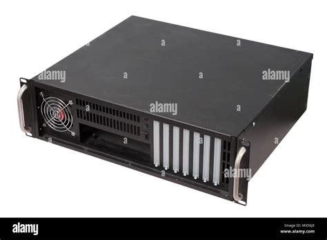 Server Rack Case On White Background Stock Photo Alamy