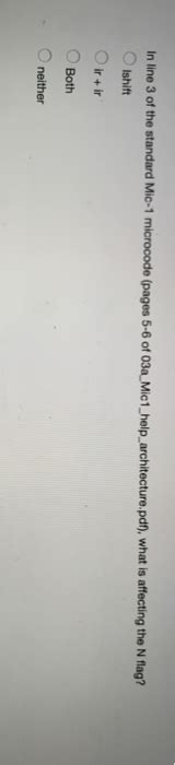 Solved In Line 3 Of The Standard Mic 1 Microcode Pages 5 6