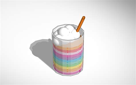 3d Design Rainbow Drink Tinkercad