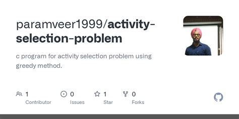GitHub Paramveer1999 Activity Selection Problem C Program For