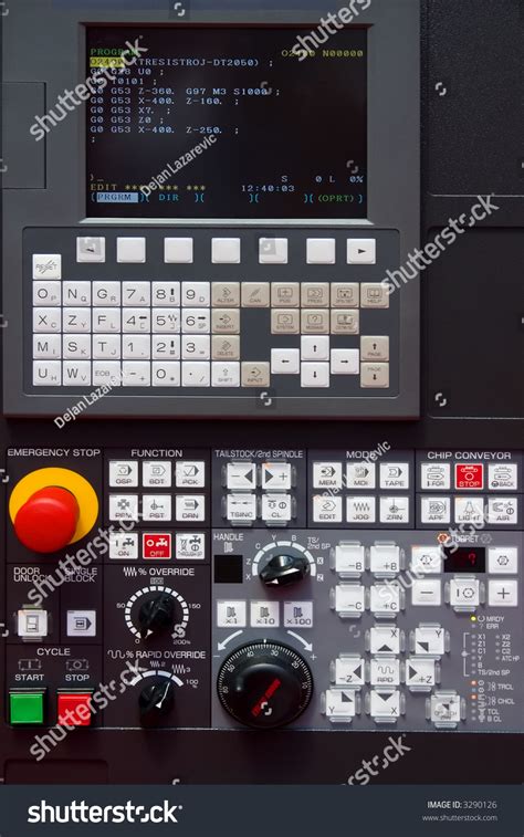Modern Cnc Machine Control Panel Stock Photo Edit Now