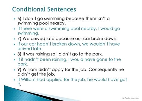 Conditional Sentences Exercises Gene English ESL Powerpoints