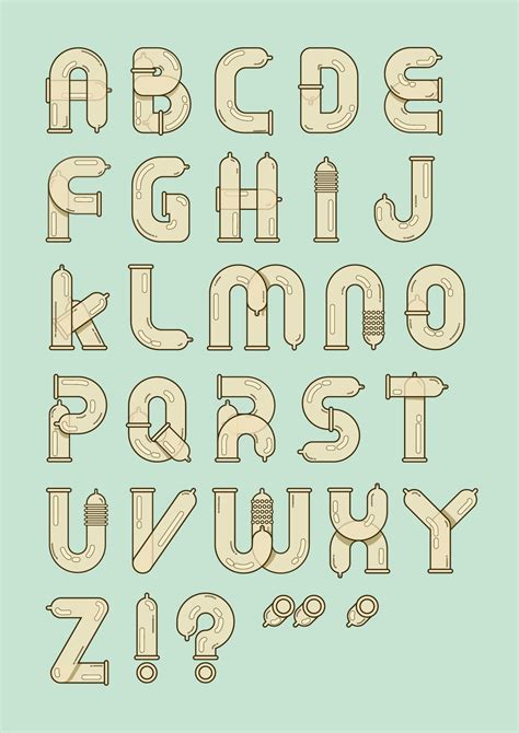 Safer Sex Font Design Advertising Campaign By Raed Jibrail