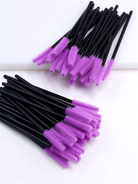 50pcs Silicone Mini Eyelash Brushes Lash Mascara Wands Applicators